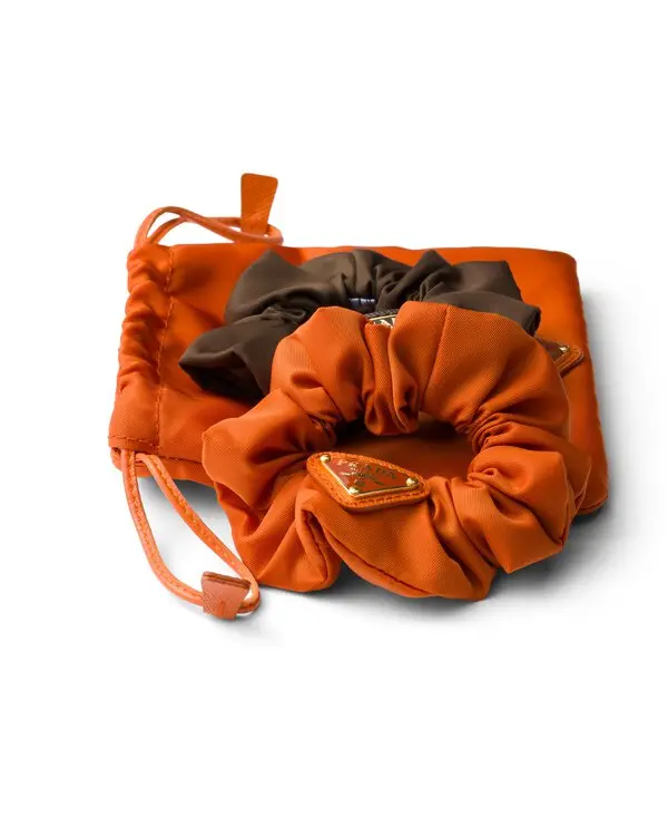 Prada Re-nylon Hair Bands Set - Orange