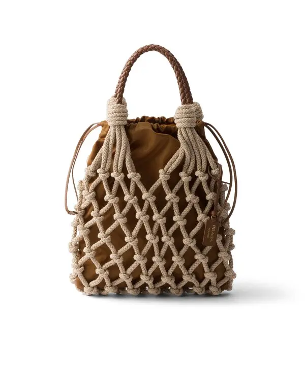 Prada Medium Cotton Macramé Bag
