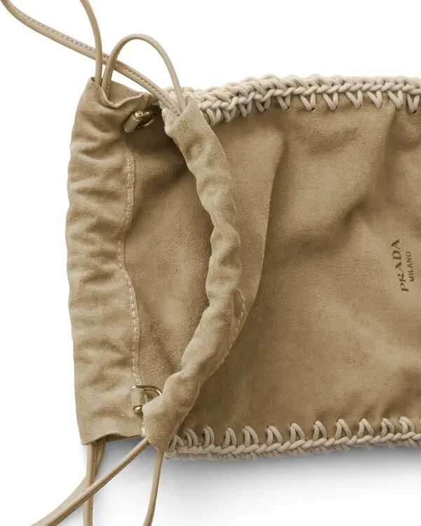 Prada Suede Smartphone Case - Neutral