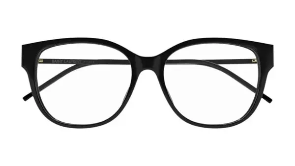 Saint Laurent Acetate Cat Eye Eyeglasses - Black