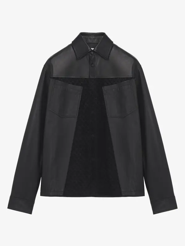 Alexander McQueen Leather Overshirt - Black