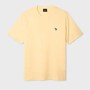 Paul Smith Pale Organic Cotton Zebra Logo T-shirt - Yellow