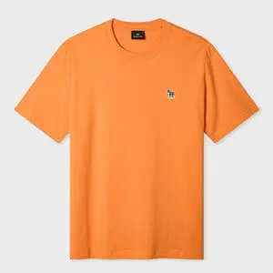 Paul Smith Organic Cotton Zebra Logo T-shirt - Orange