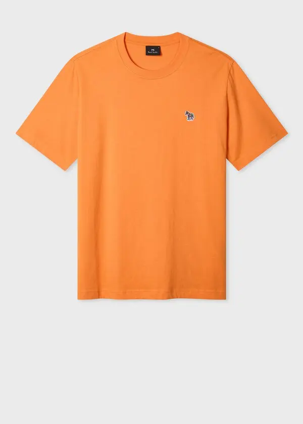 Paul Smith Organic Cotton Zebra Logo T-shirt - Orange