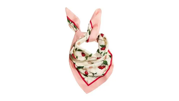 H&m X Stella Mccartney Cherryprint Silkblend Scarf