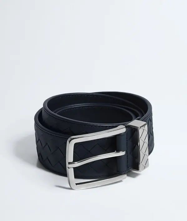 Bottega Veneta Intreccio Loop Belt - Midnight