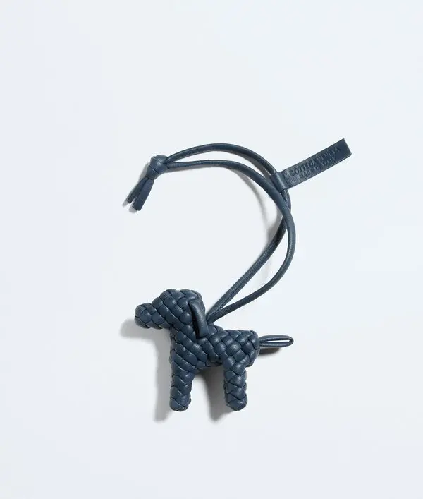 Bottega Veneta Dog Charm - Denim