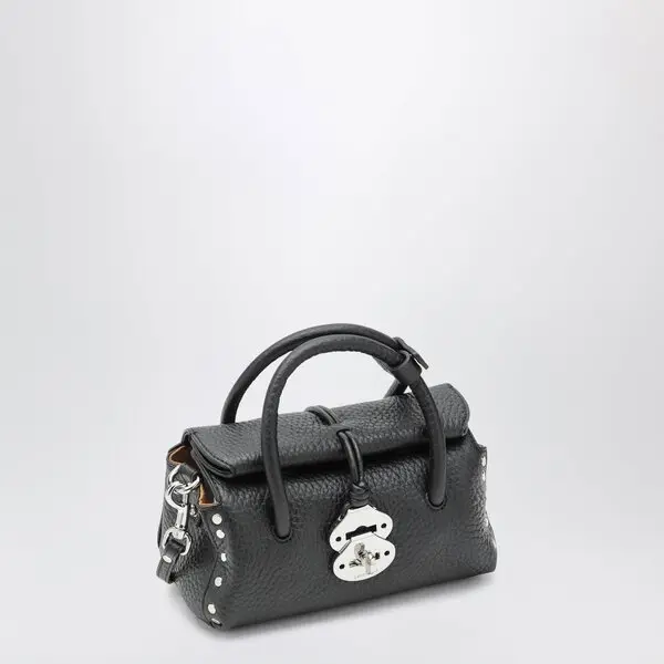 ZANELLATO Baby Grained Leather Bag With Twist-lock Buckle - Black