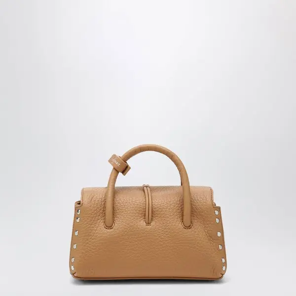 ZANELLATO Baby Grained Leather Bag With Twist Lock Closure - Brown