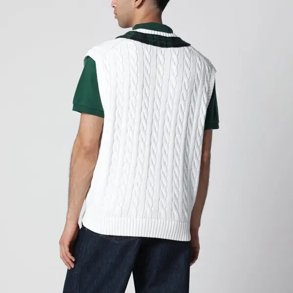 Polo Ralph Lauren Cream Cable-knit Vest