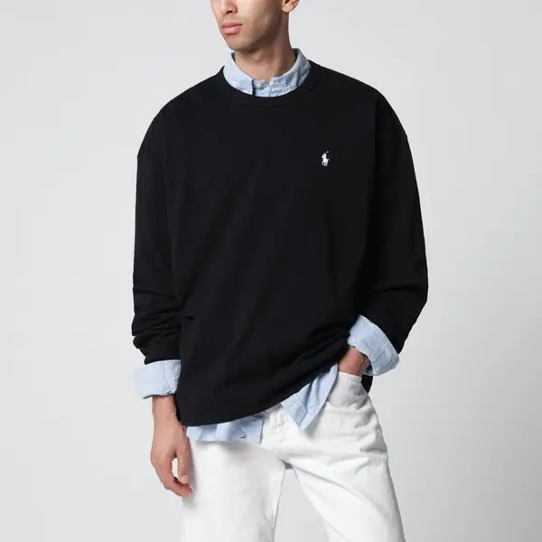 Polo Ralph Lauren Relaxed-fit Crewneck Sweatshirt - Black