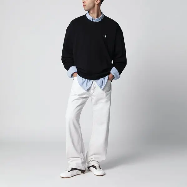 Polo Ralph Lauren Relaxed-fit Crewneck Sweatshirt - Black