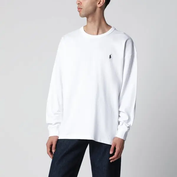 Polo Ralph Lauren Cotton Relaxed-fit Crewneck Sweatshirt - White