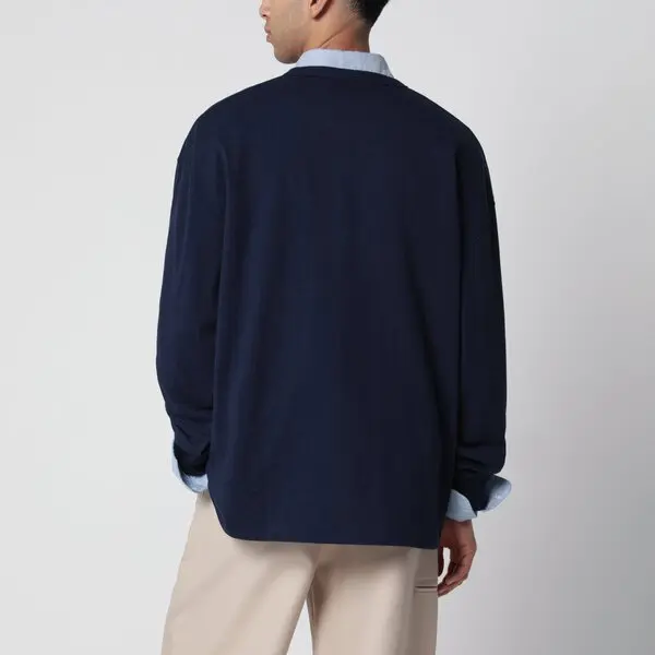Polo Ralph Lauren Navy Cotton Crewneck Sweatshirt - Blue