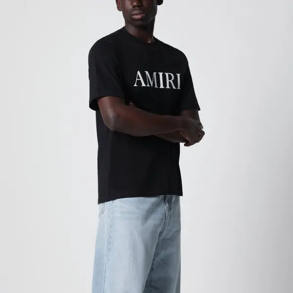 Amiri T-shirt With Logo Print - Black