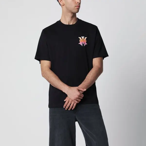 Amiri T-shirt With Logo Print - Black