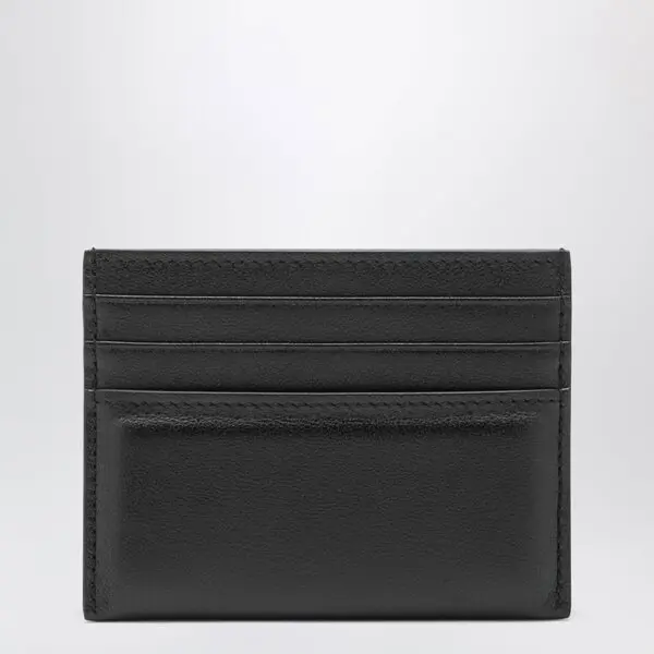 Givenchy Leather Card Holder With Logo - Black