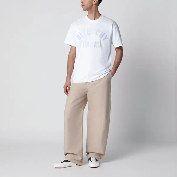Givenchy T-shirt With Logo Embroidery - White