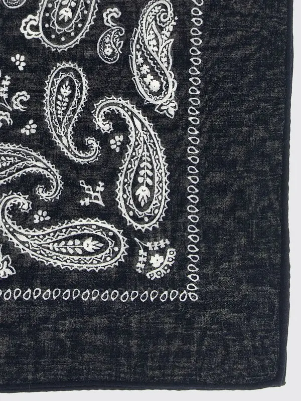 Polo Ralph Lauren Ethnic Print Cotton Bandana With Logo - Blue