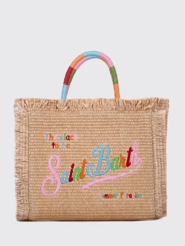 MC2 SAINT BARTH Woven Tote Bag - Cream