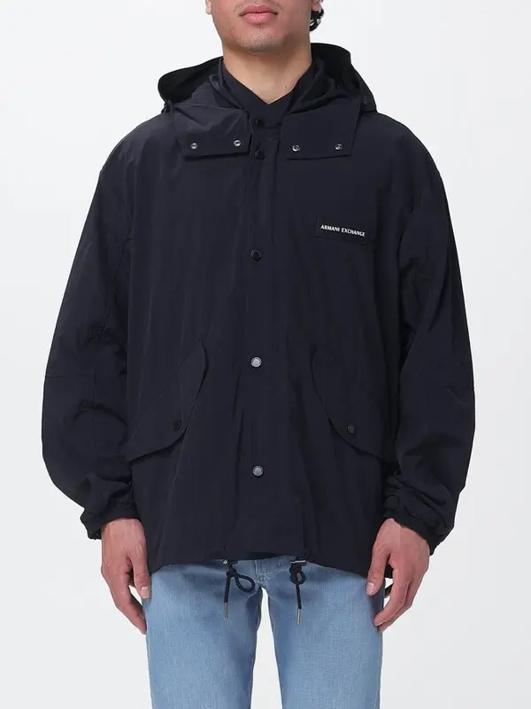 Armani Exchange Hooded Jacket - Navy