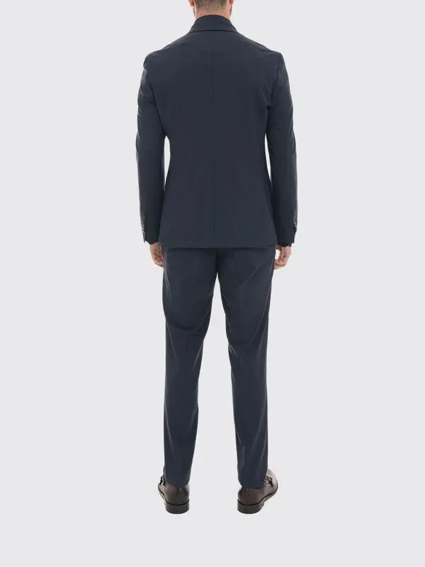 BOSS Single-breasted Dress In Virgin Wool - Blue