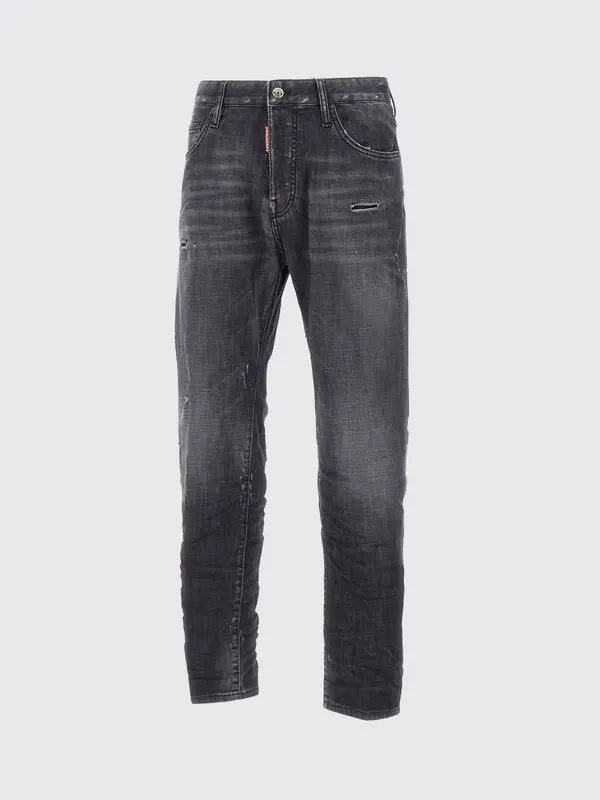 Dsquared2 Distressed Slim Fit Jeans - Black