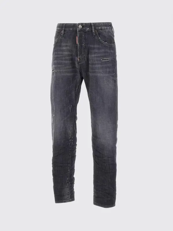 Dsquared2 642 Straight Stretch Denim Jeans - Black