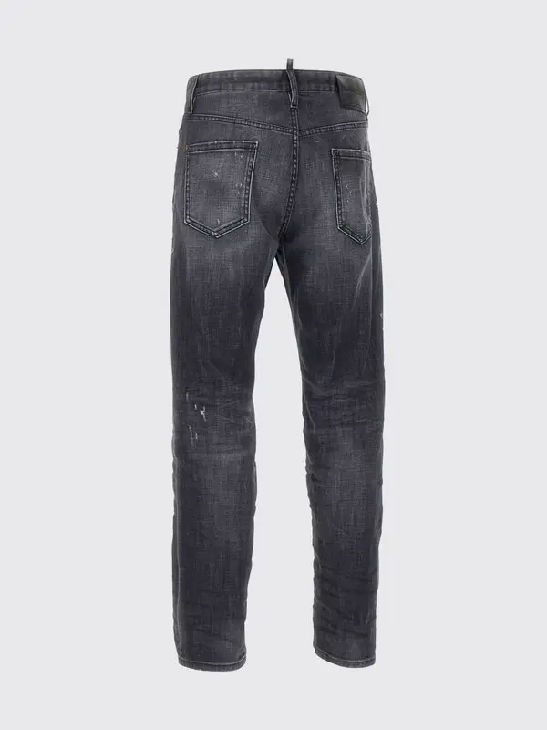 Dsquared2 642 Straight Stretch Denim Jeans - Black