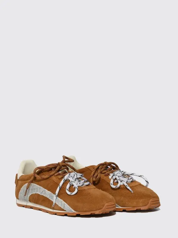 Dsquared2 Dc642 Suede Calf Leather Sneakers - Camel