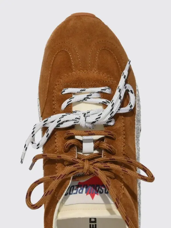 Dsquared2 Dc642 Suede Calf Leather Sneakers - Camel