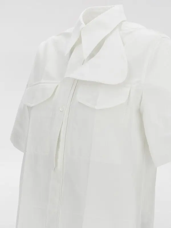 Bottega Veneta Short Sleeve Cotton Poplin Shirt
