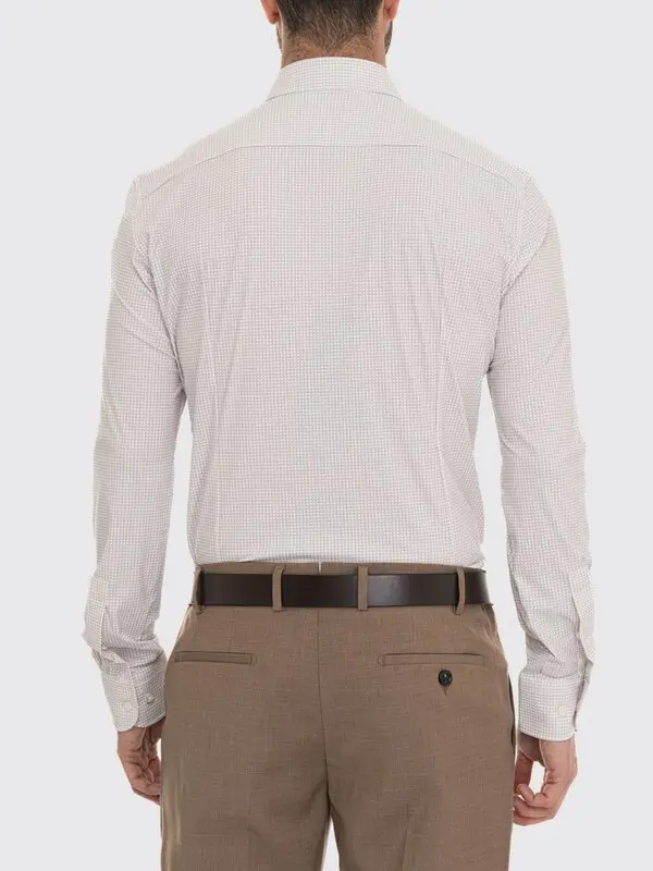 BOSS Stretch Jersey Casual Shirt - Beige