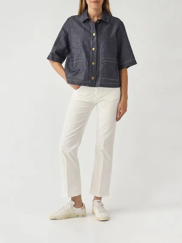 PT TORINO Slim Fit Stretch Cotton Trousers