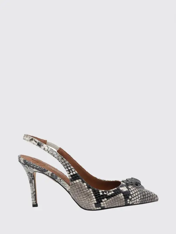 Kurt Geiger Belgravia Python Print Leather Slingback Pumps