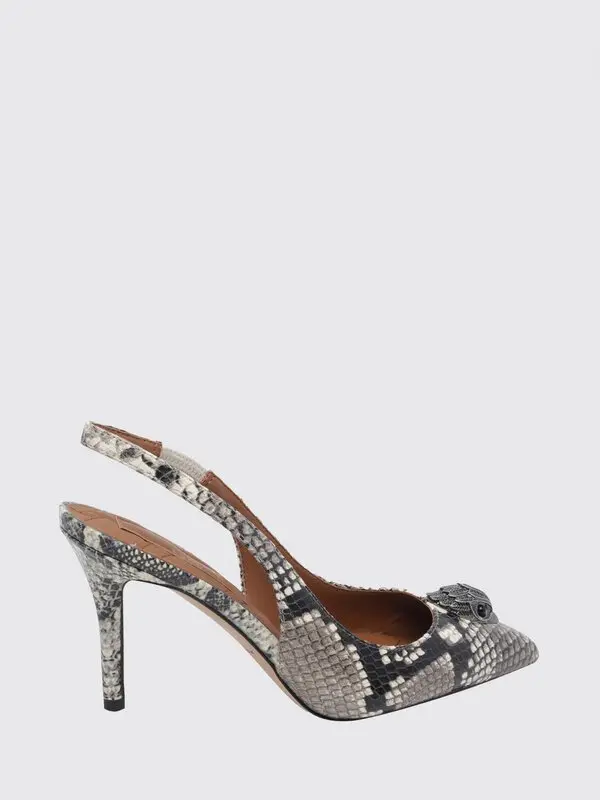 Kurt Geiger Belgravia Python Print Leather Slingback Pumps