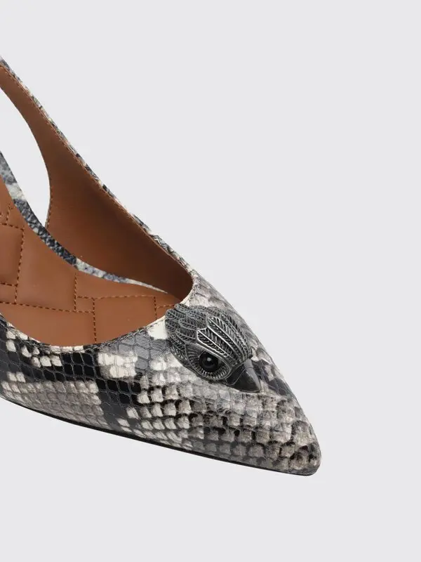 Kurt Geiger Belgravia Python Print Leather Slingback Pumps