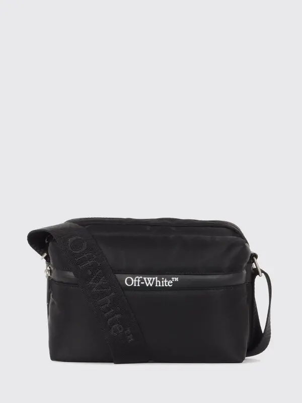 Off-White Nylon Crossbody Bag - Black