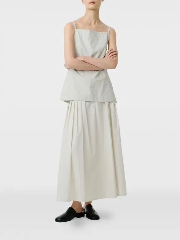 Studio Nicholson Pleated Cotton Midi Skirt