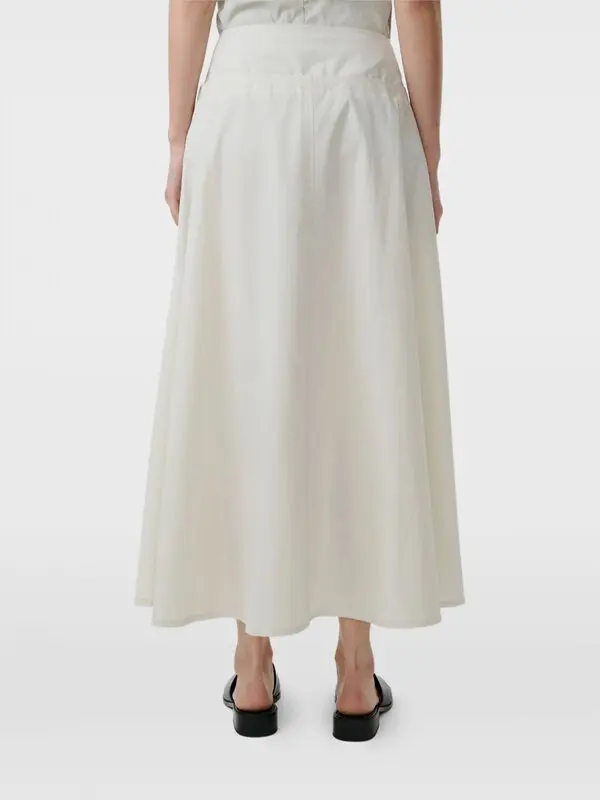 Studio Nicholson Pleated Cotton Midi Skirt