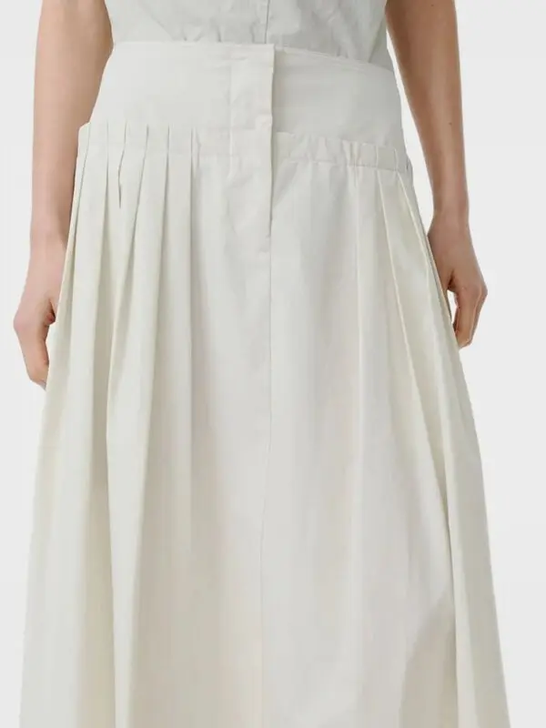 Studio Nicholson Pleated Cotton Midi Skirt