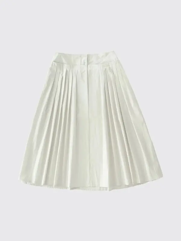 Studio Nicholson Pleated Cotton Midi Skirt
