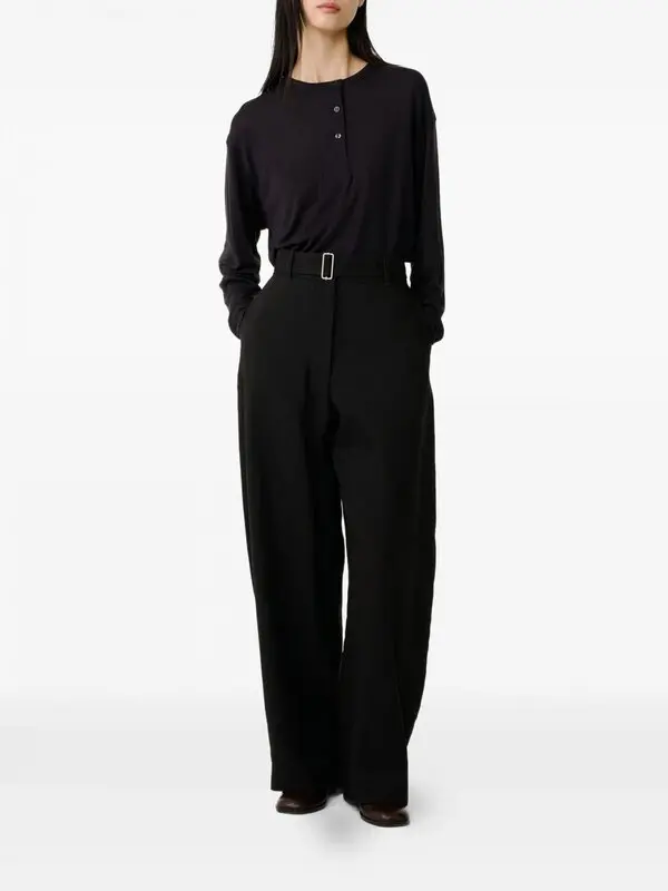 Studio Nicholson High Waisted Wide Leg Trousers