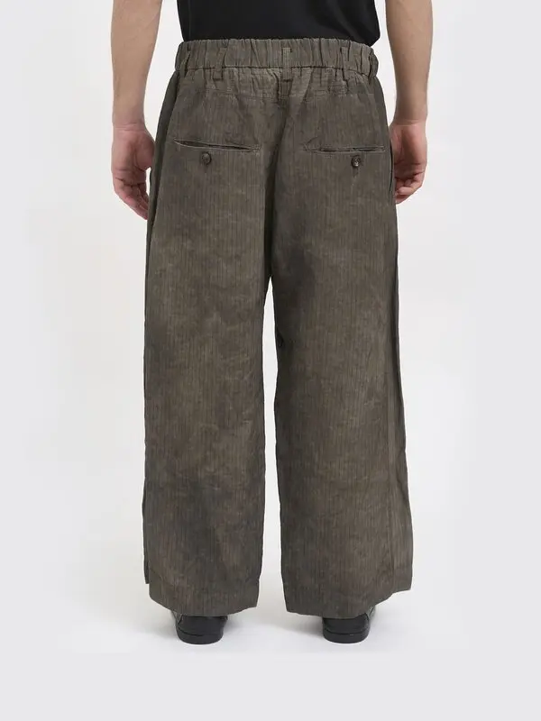 ZIGGY CHEN Wide Leg Striped Trousers