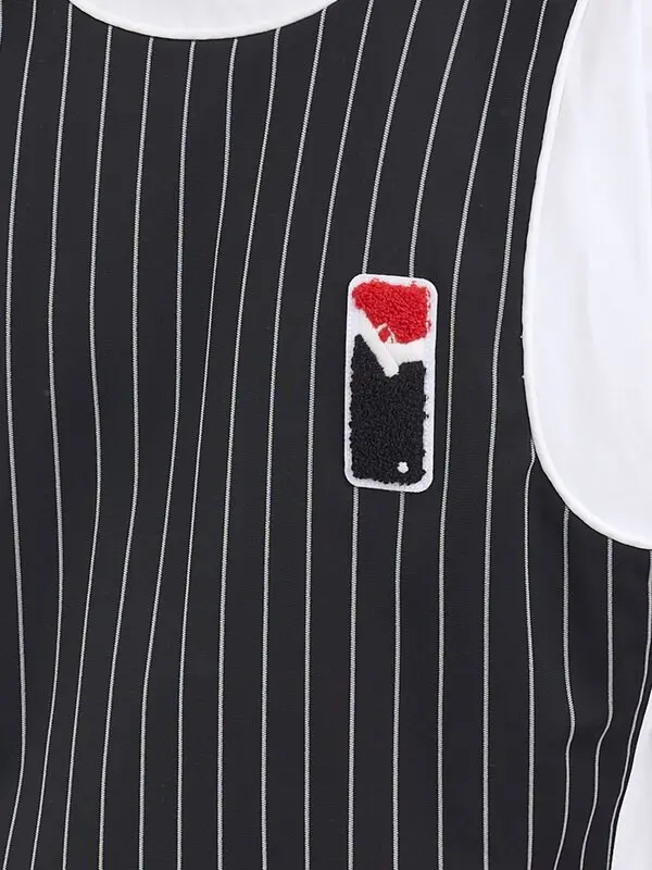 PDF Striped Cotton T-shirt With Slogan