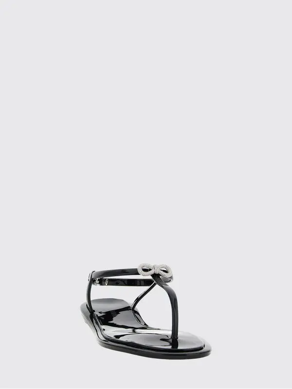 MACH&MACH Mach & Mach Rhinestone Bow Embellished Pvc Thong Sandals