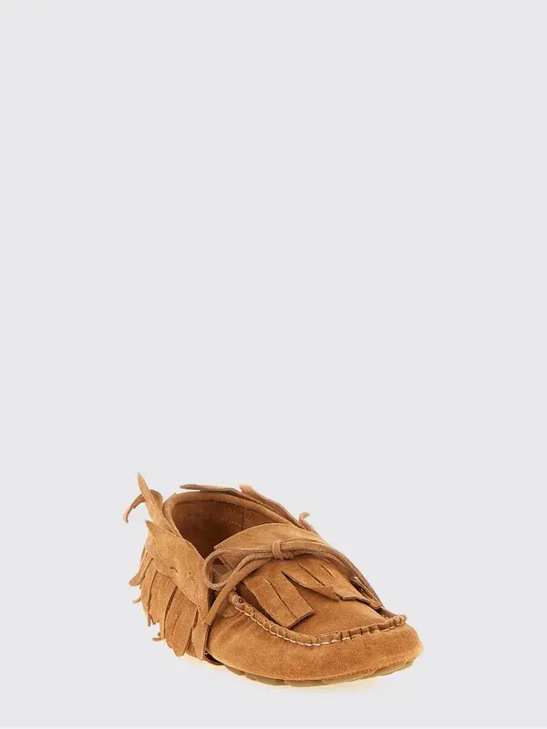 Alberta Ferretti Fringed Suede Loafers