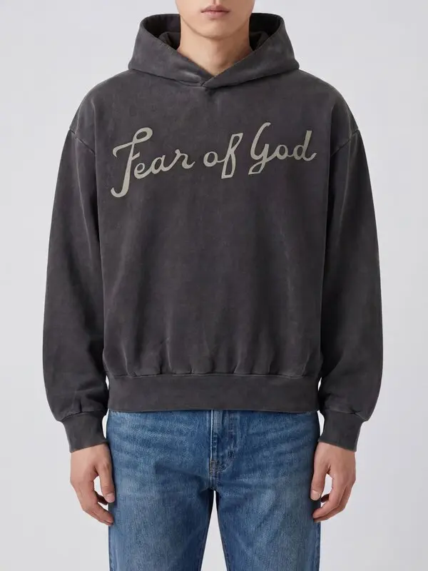Fear Of God 26" Graphic Hoodie - Black
