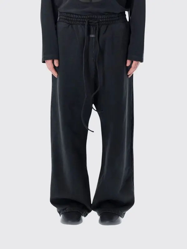 Fear Of God Wide Leg Drawstring Pants - Black