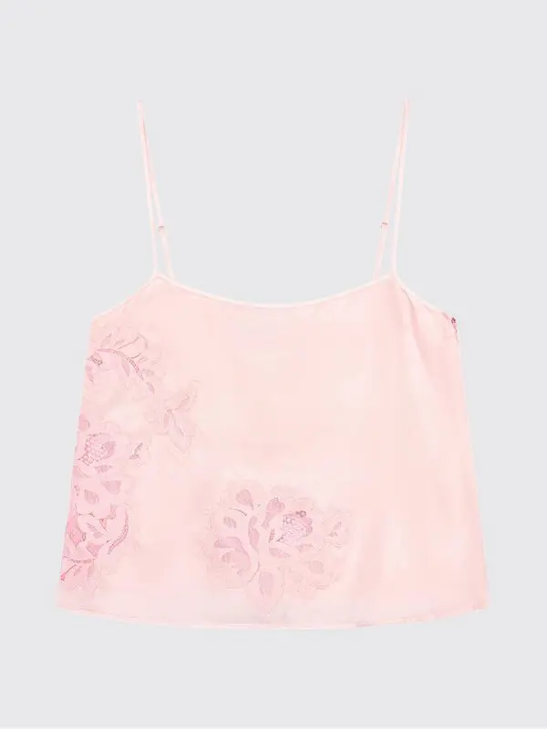 HERSKIND Frida Embroidered Satin Top